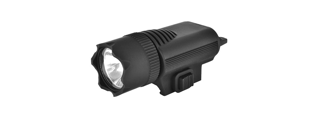 Asg Super Xenon 80 Lumen Tactical Rail Mounted Flashlight W/ Hat Clip - Army AirsoftGuns