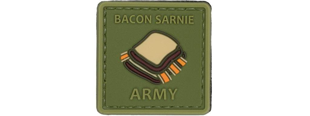 Bacon Sarnie Army PVC Patch (Color: OD Green) - Army AirsoftGuns