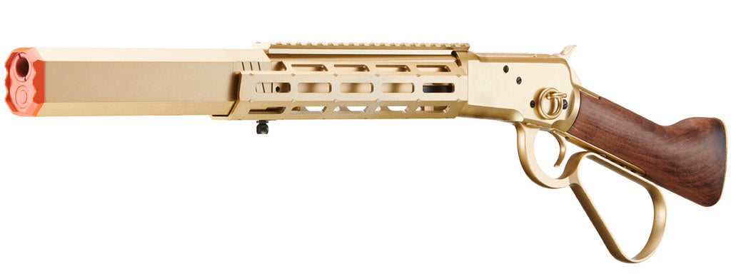 A&K M1873 "Mares Leg" Lever Action Airsoft Green Gas Rifle w/ M-LOK Ra ...