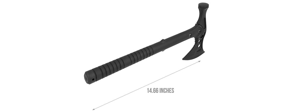 Ac-880 Molle Polymer Training Dual Battle Axe W/ Hammer (Black) - Army ...
