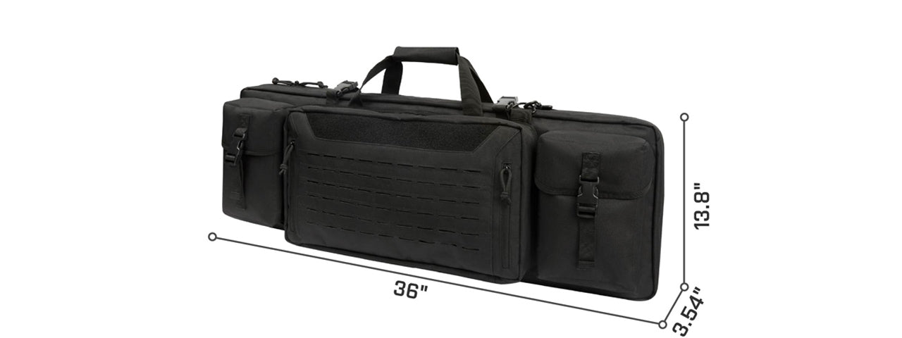 Guawin Laser Cut 36" Rifle Bag (Black) Airsoft Gun Accessories - Army ...
