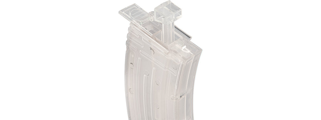 500 Round AK Magazine-Style Speedloader (Color: Clear) Airsoft Gun / A ...