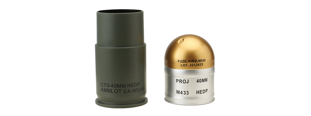 Airsoft M433 HEDP 40mm Dummy Grenades (Pack of 3) - Army AirsoftGuns