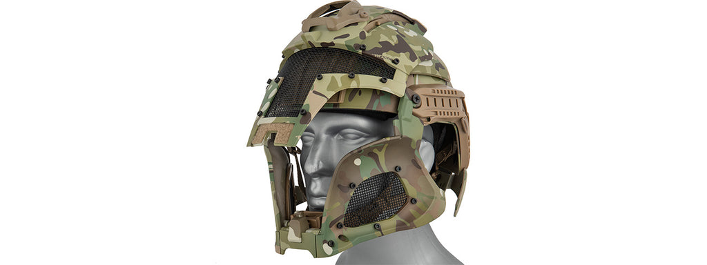 Interstellar Battle Trooper Full Face Airsoft Helmet (CAMO) Airsoft Gu ...