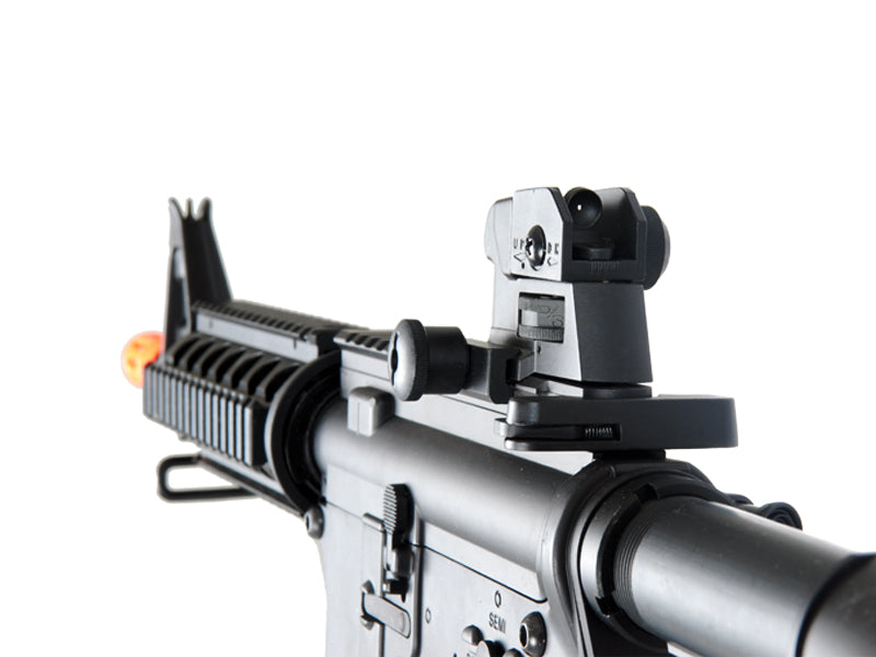 JG M4 Full Metal CQB-R M4 Series Airsoft AEG - BLACK - Army AirsoftGuns