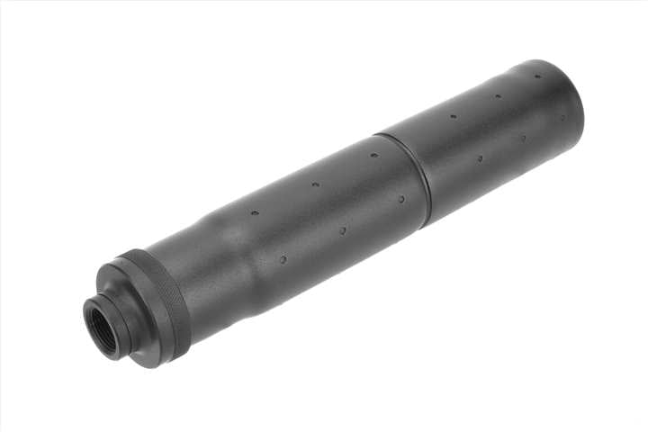Golden Eagle Airsoft 185mm Threaded Aluminum Mock Suppressor-BLACK Air ...