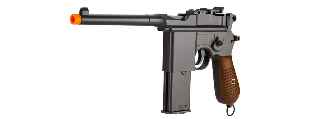 Hg-196 Gas Non-Blowback C96 "Box Cannon" Airsoft Pistol (Black) - Army ...