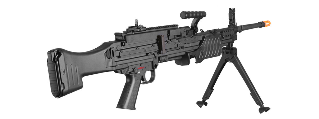 Elite Force H&K Licensed MG4 Airsoft AEG Light Machine Gun (Color: Bla ...