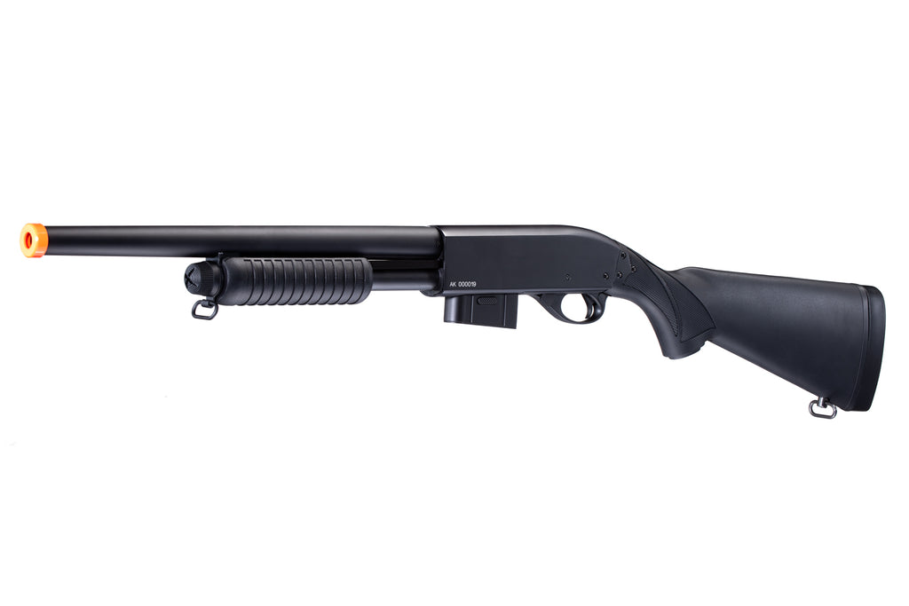 UK Arms 870 Spring Airsoft Shotgun (Black) - Army AirsoftGuns