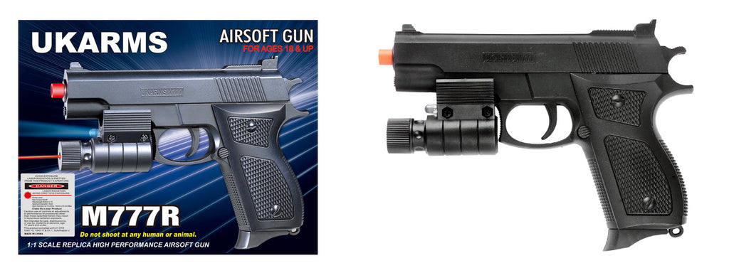 Ukarms M777R Spring Pistol W/ Laser - Army AirsoftGuns