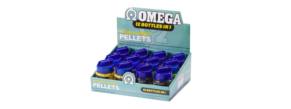 Omega 960 Round 0.12g BB Bottle - Army AirsoftGuns