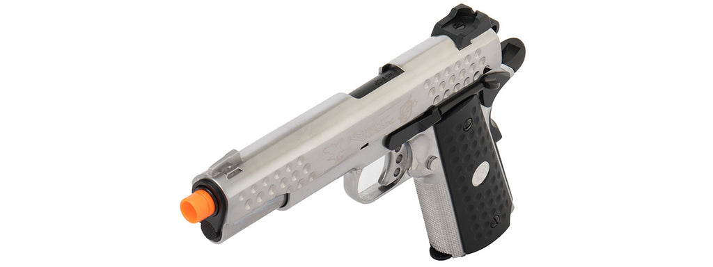 WE Tech Full Metal Knighthawk 1911 Gas Blowback Airsoft Pistol (Silver ...
