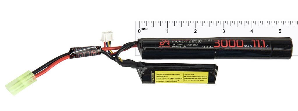 Zion Arms 11.1v 3000mAh Lithium-Ion Nunchuck Battery (Tamiya Connector ...